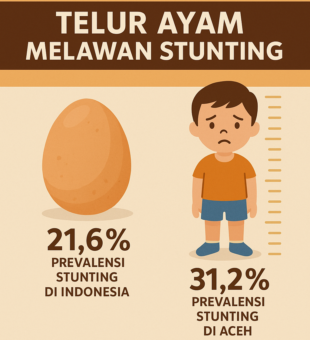 Telur Ayam Me(lawan) Stunting – Tribun Aceh