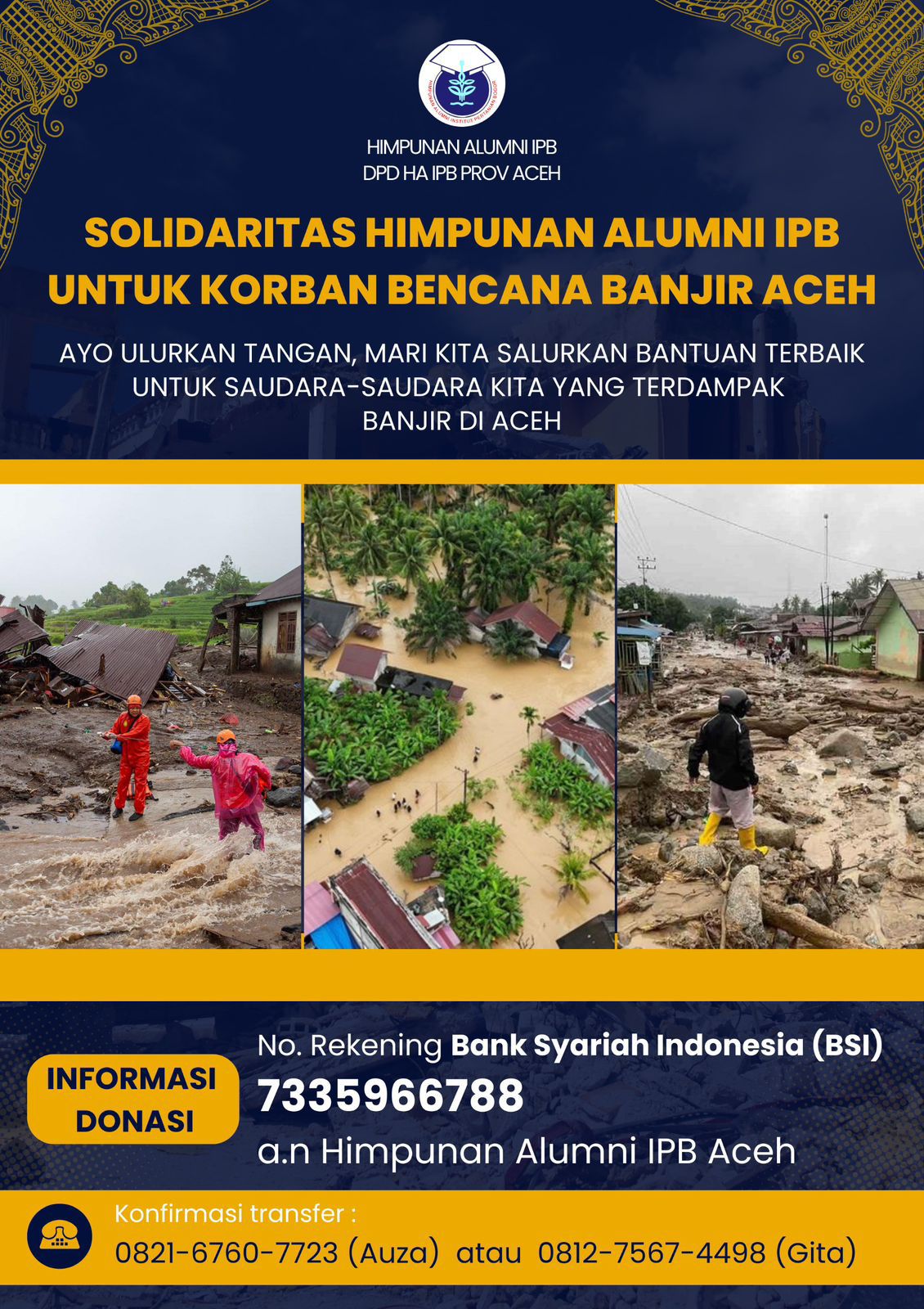 Alumni IPB Aceh Galang Solidaritas untuk Korban Banjir dan Longsor di ...